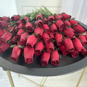 100 X Wooden Roses Single Stem Wooden Rose Buds Choose From Many ...