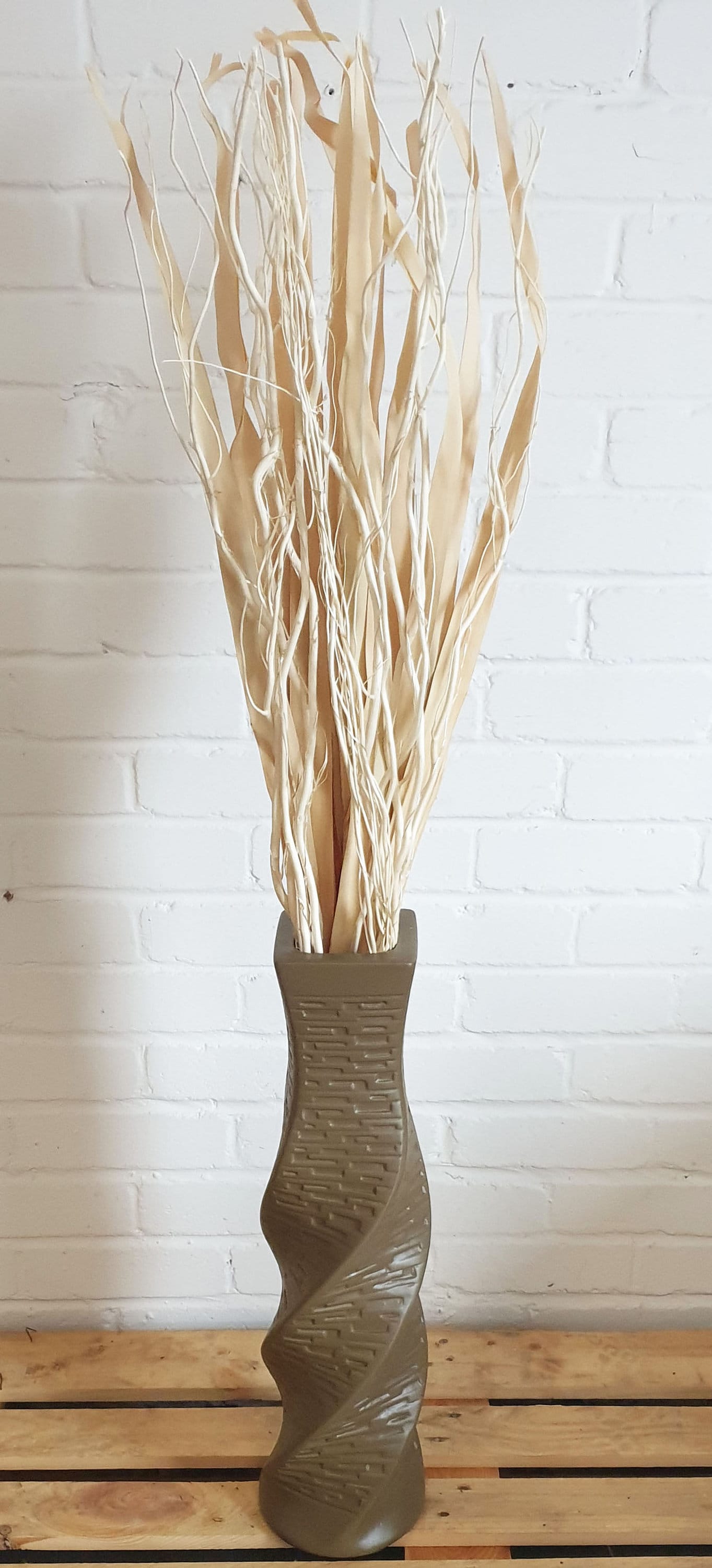 Natural Contorted Willow Twigs Bunch, Curly Twisted Dried Vase Filler ...