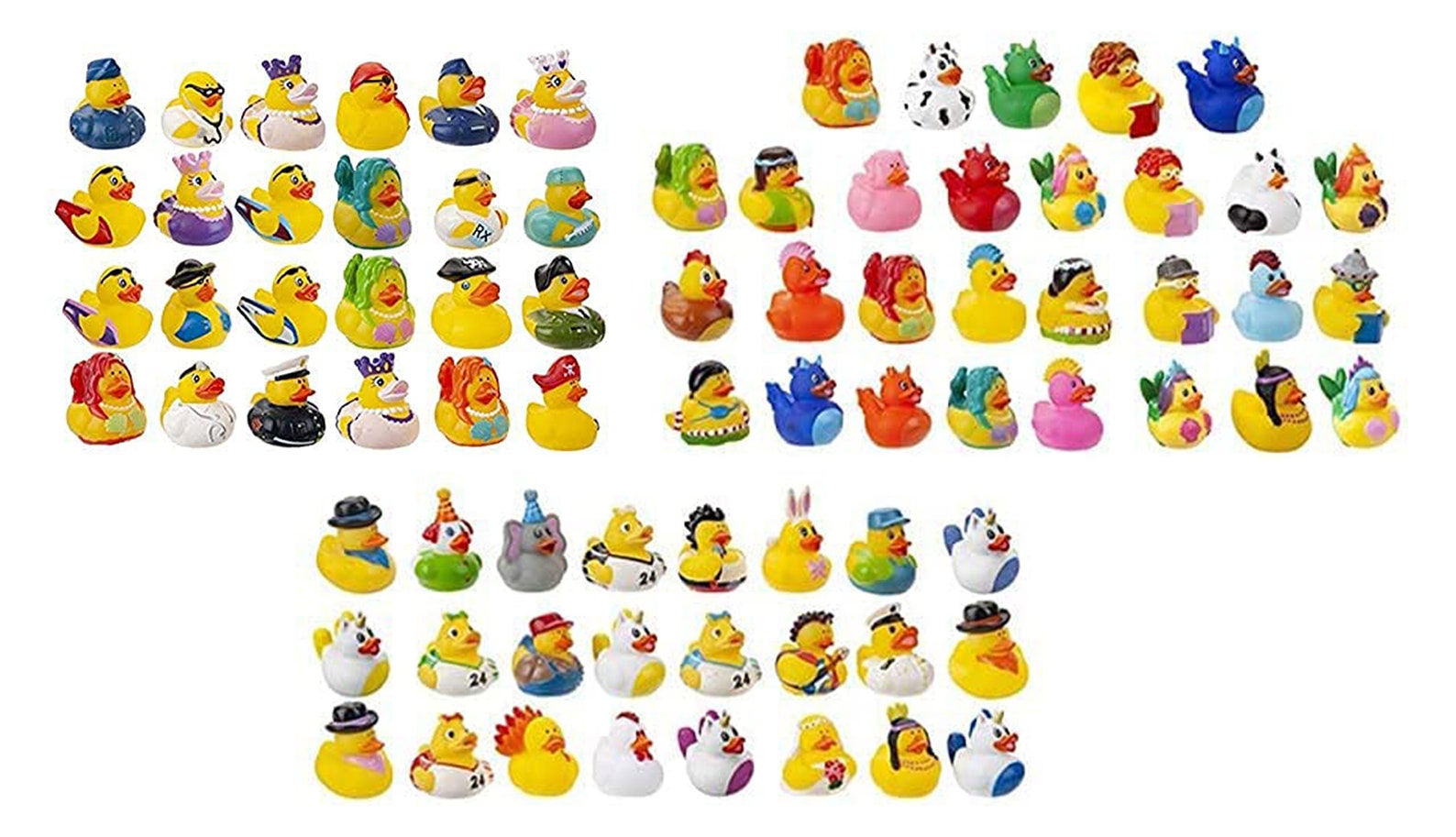 SALE Bulk Set of Mixed Rubber Ducks, Mix up Mini Rubber Duckies for ...