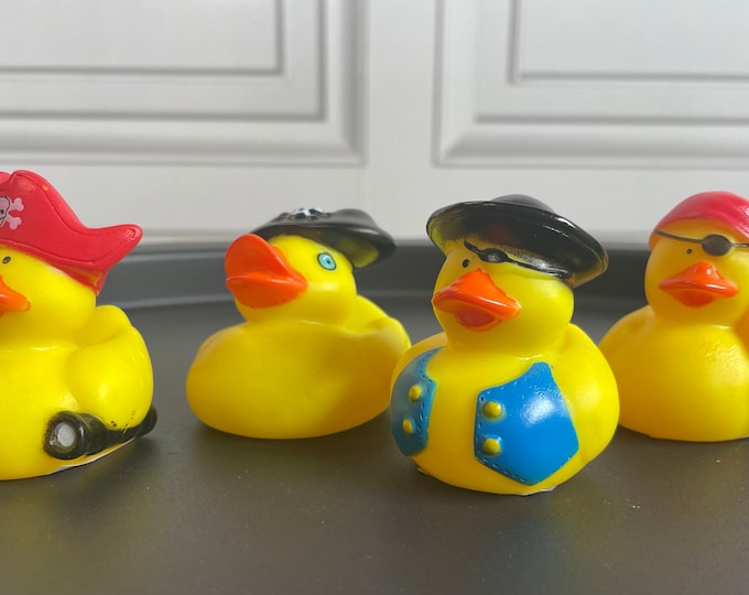 Sea Pirate Themed Yellow Rubber Duck Ducks - Red Blue Black Orange ...