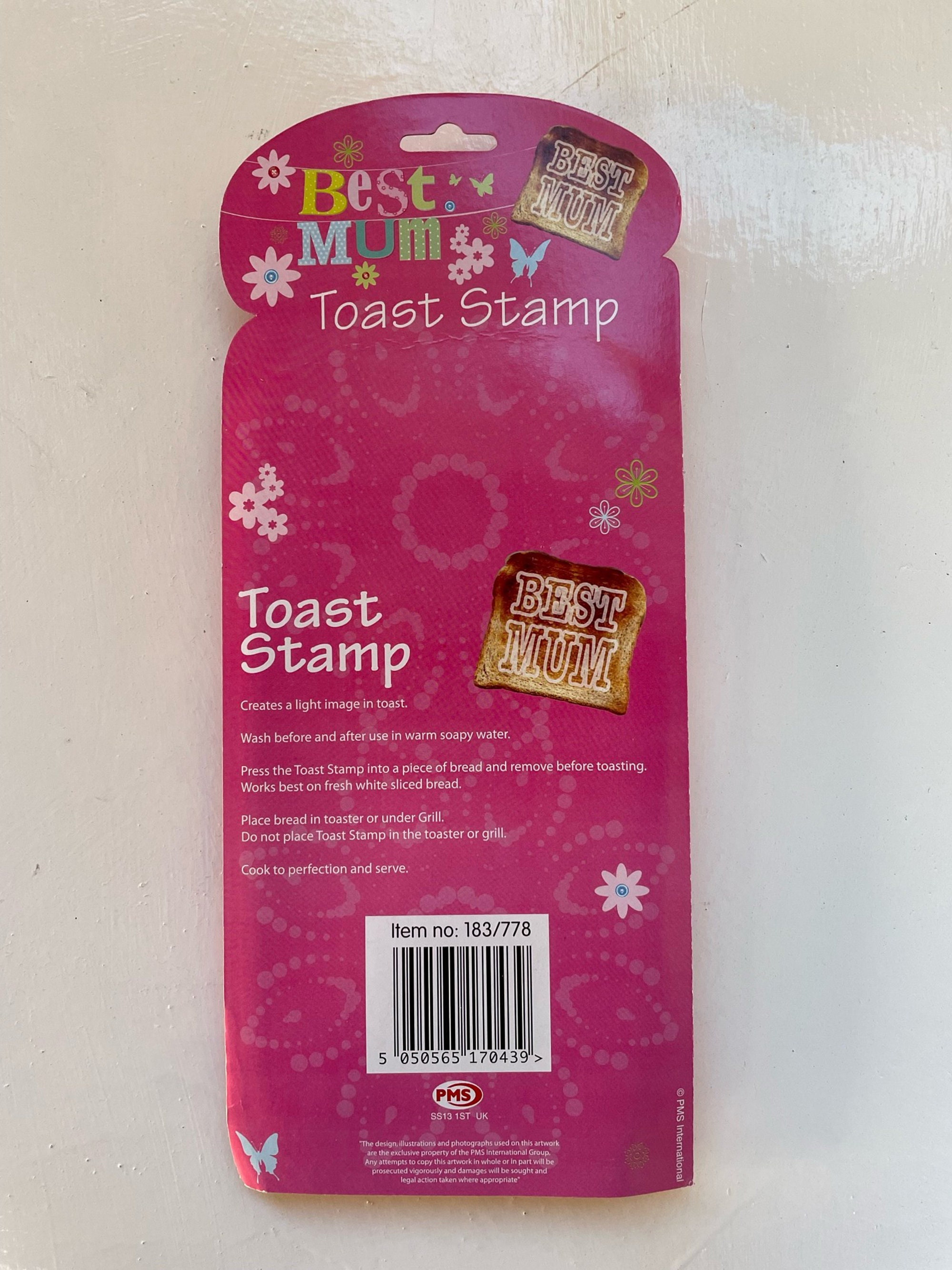 Pink Mum Toast Stamp & Vintage Style Cream Heart Toast Rack. - Etsy