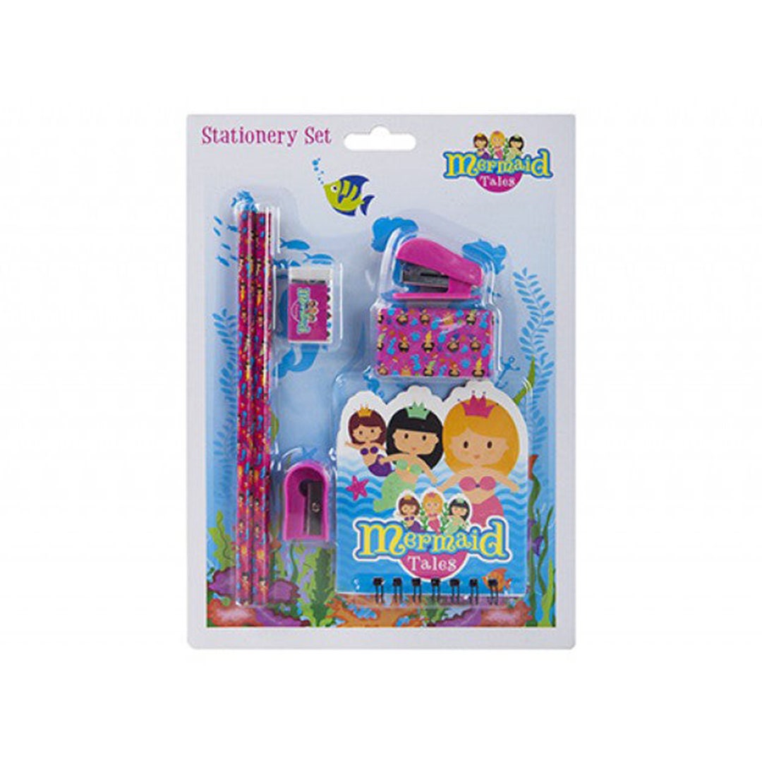 Mermaid Pink Notepad and Stationery Set Notepad Sharpener - Etsy