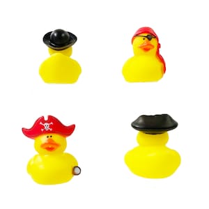 Pirate Mini Rubber Duck Set: Fun Gift, Wedding Favour, Duck Race Etc ...