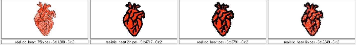 Realistic Heart Logo Icon | Digital Embroidery File | Instant Download ...