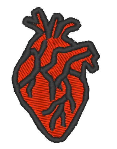 Realistic Heart Logo Icon | Digital Embroidery File | Instant Download ...