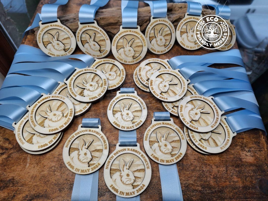 Custom Double Layer Eco Wooden Medals Bulk (10+) – 3D Personalised ...