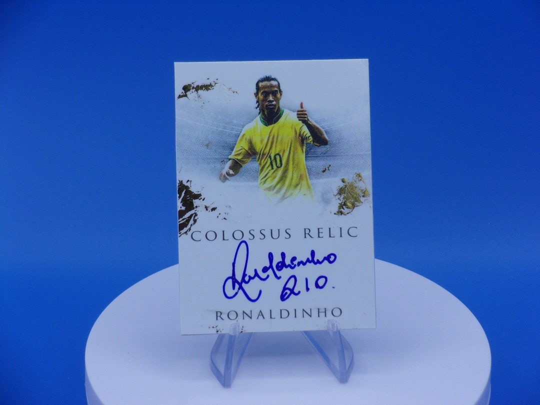 Custom Card Colossus Relic Ronaldinho Brazil Autograph Numbered 1/10 - Etsy