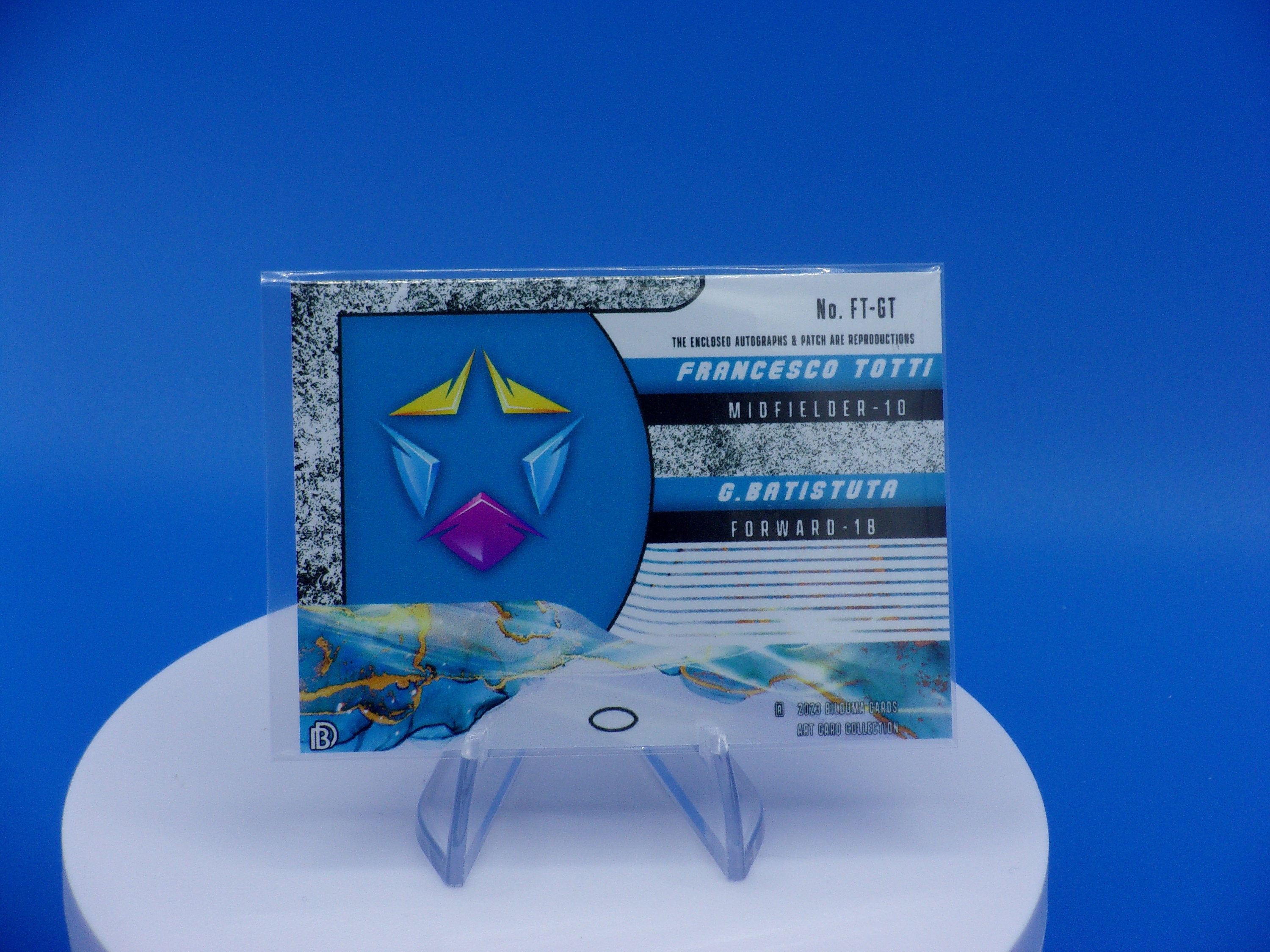 Custom Card Dual Signatures Francesco Totti & Gabriel Batistuta - Etsy