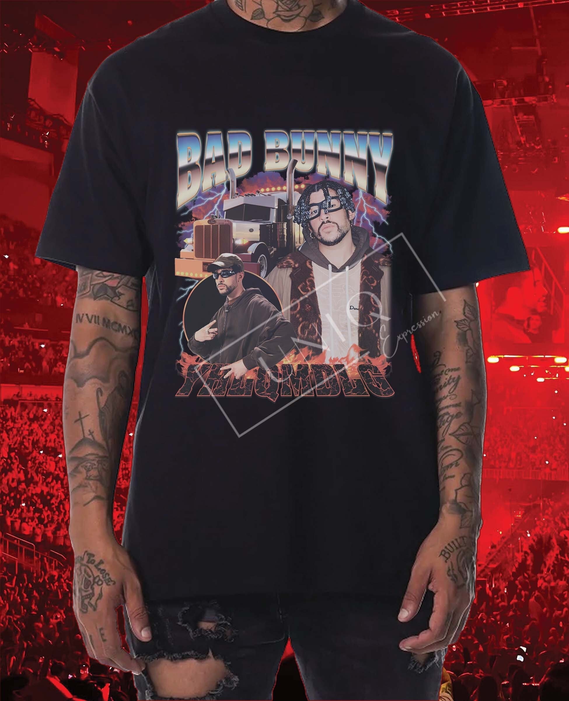 Bad Bunny Merch YHLQMDLG 90s Bootleg Ultimo Tour Del Mundo - Etsy