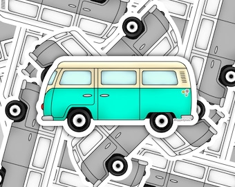 Retro 1970's Van Vinyl Stickers - Etsy