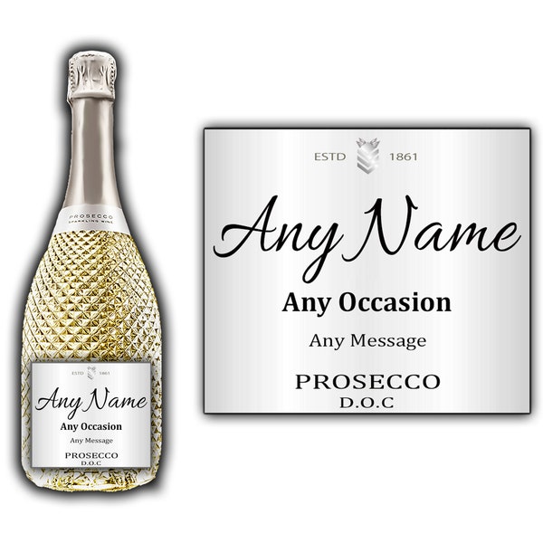 Prosecco Stickers Wedding - Etsy UK