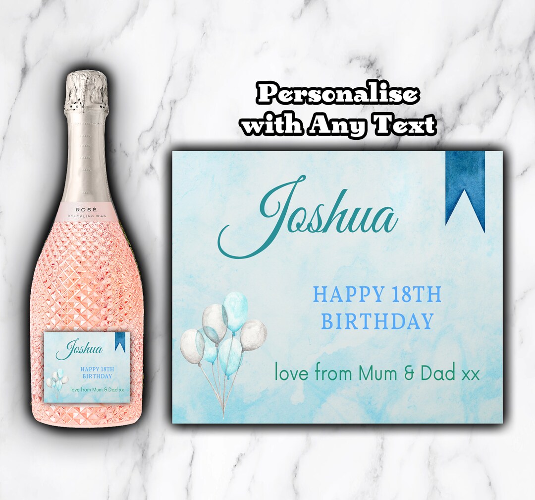 Personalised Prosecco Label Sticker for Prosecco Champagne Wine Bottles ...