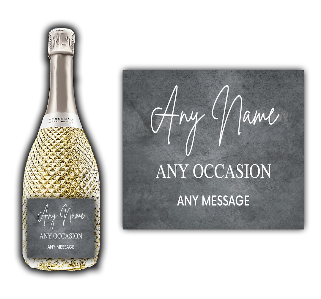 Personalised Prosecco Label Sticker for Prosecco Champagne Wine Bottles ...