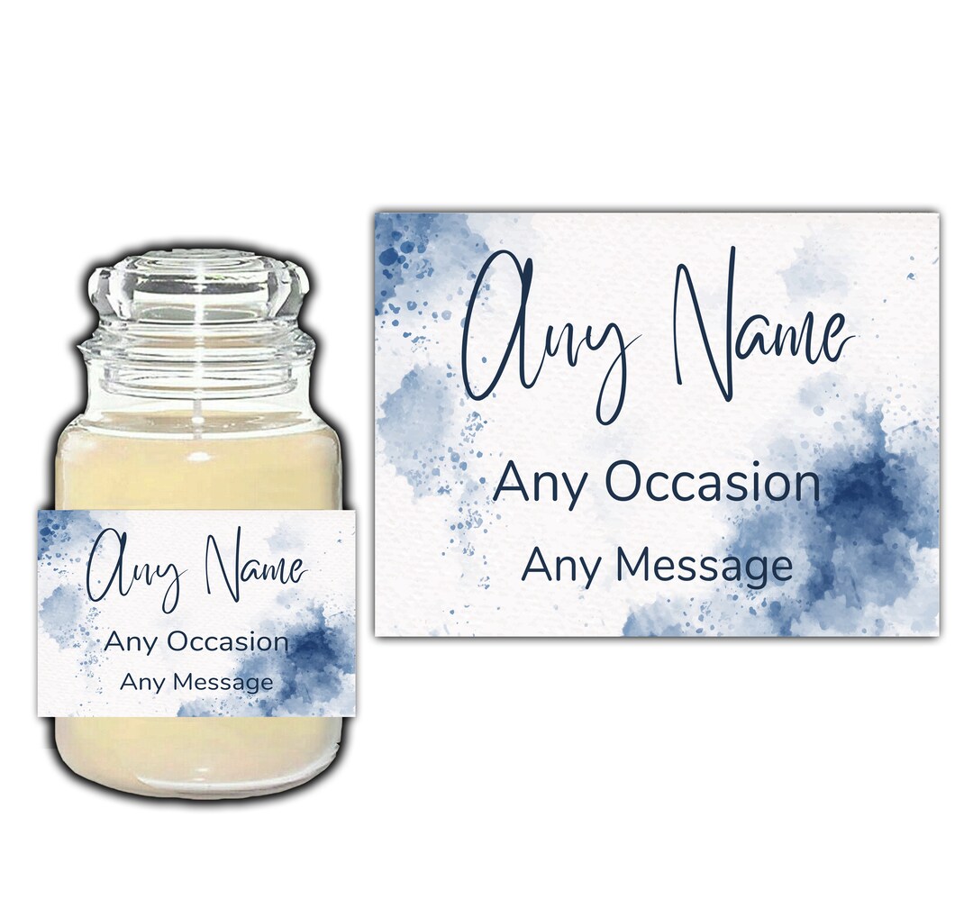 Personalised Label Sticker for Candles Birthday Engagement Wedding ...