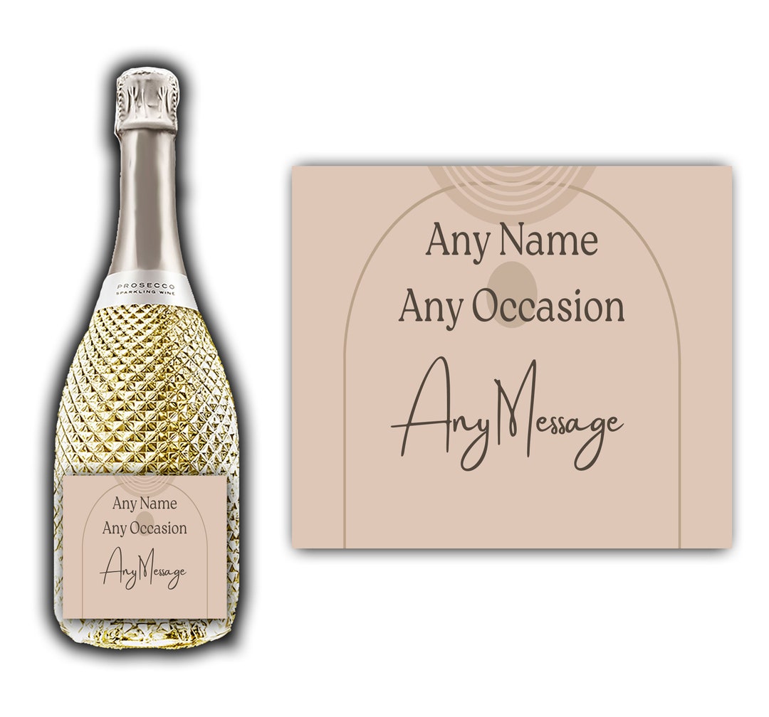 Personalised Prosecco Label Sticker for Prosecco Champagne Wine Bottles ...