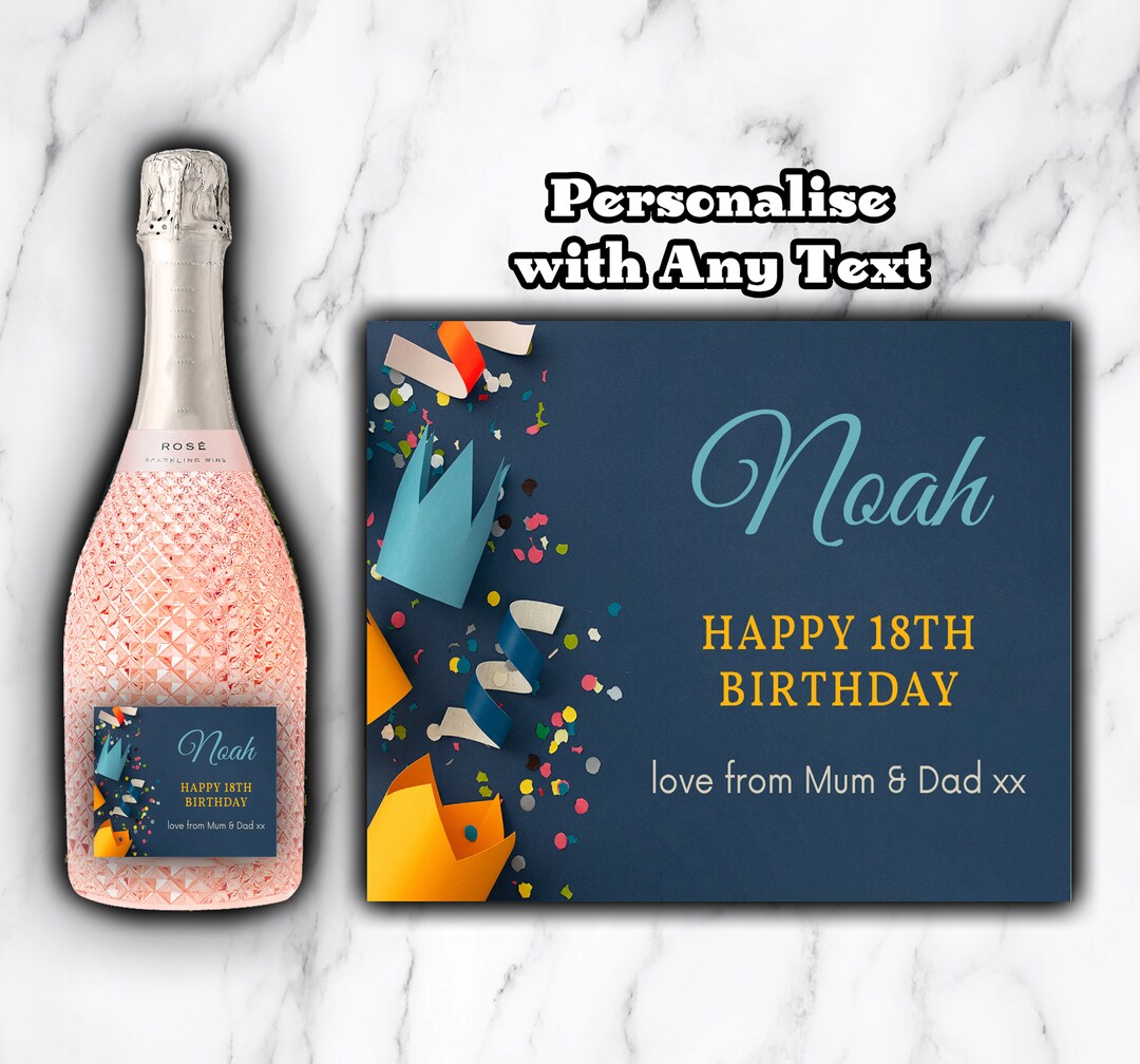 Personalised Prosecco Label Sticker for Prosecco Champagne Wine Bottles ...