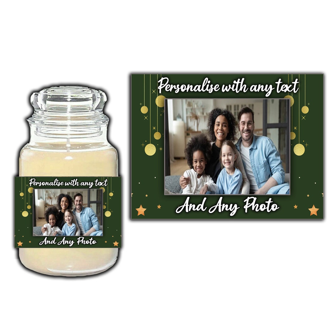 Personalised Label Sticker for Candles Birthday Engagement Wedding ...