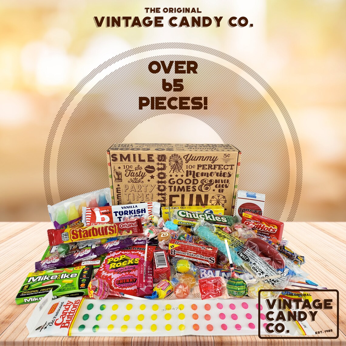 Vintage Candy Co. Retro Nostalgia Candy Gift Basket TBT - Etsy