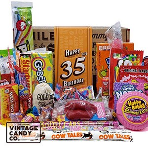 Vintage Candy Co. 35th Birthday Candy Gift Assortment - Milestone 35 ...