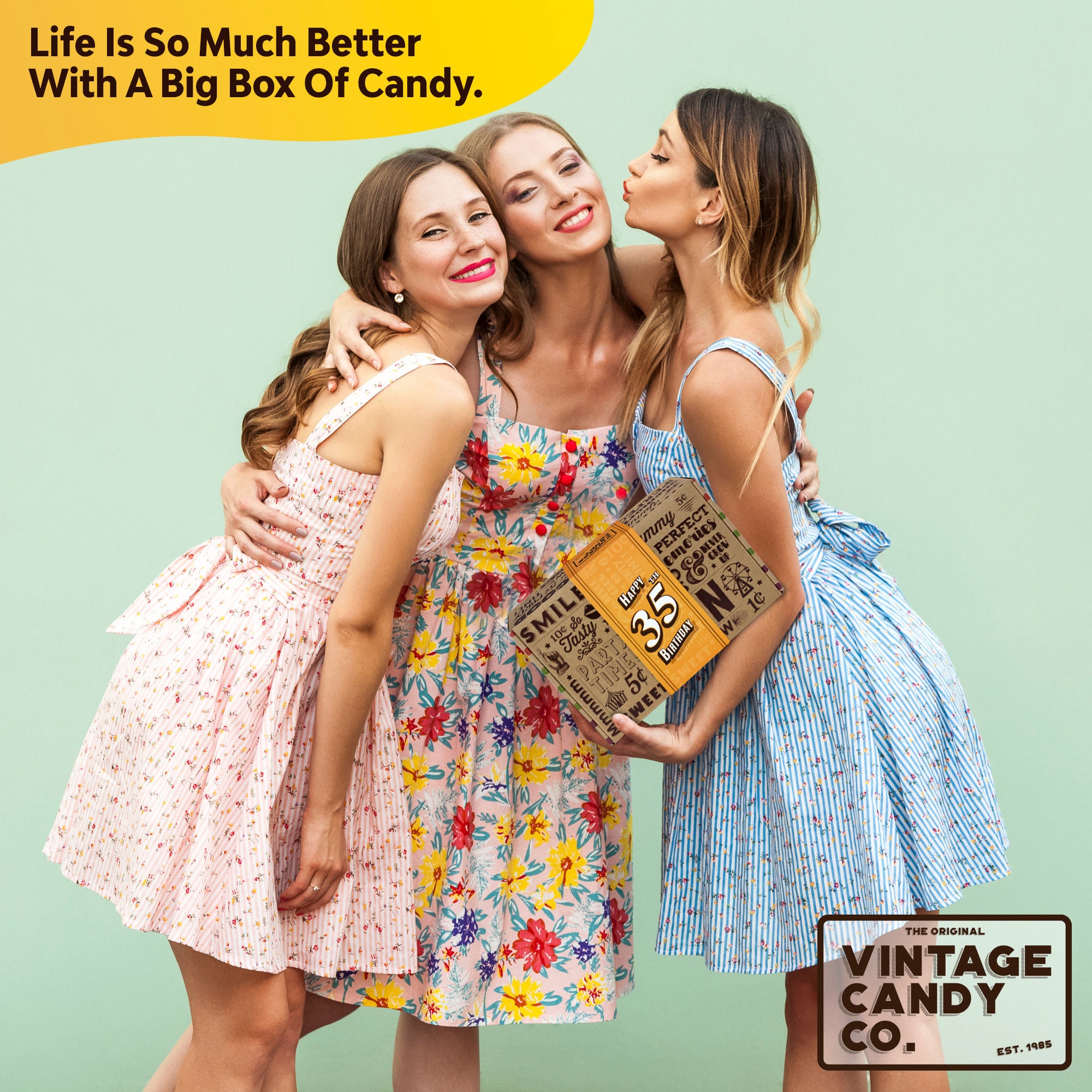 Vintage Candy Co. 35th Birthday Candy Gift Assortment Milestone 35 Bday ...