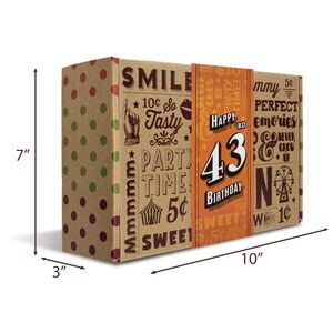 Vintage Candy Co. 43rd Birthday Candy Gift Assortment | Happy Bday Care ...