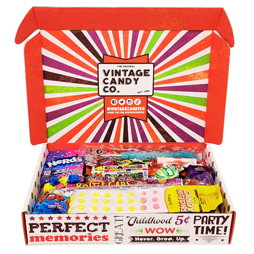 Deluxe Size Retro Candy Box - Etsy