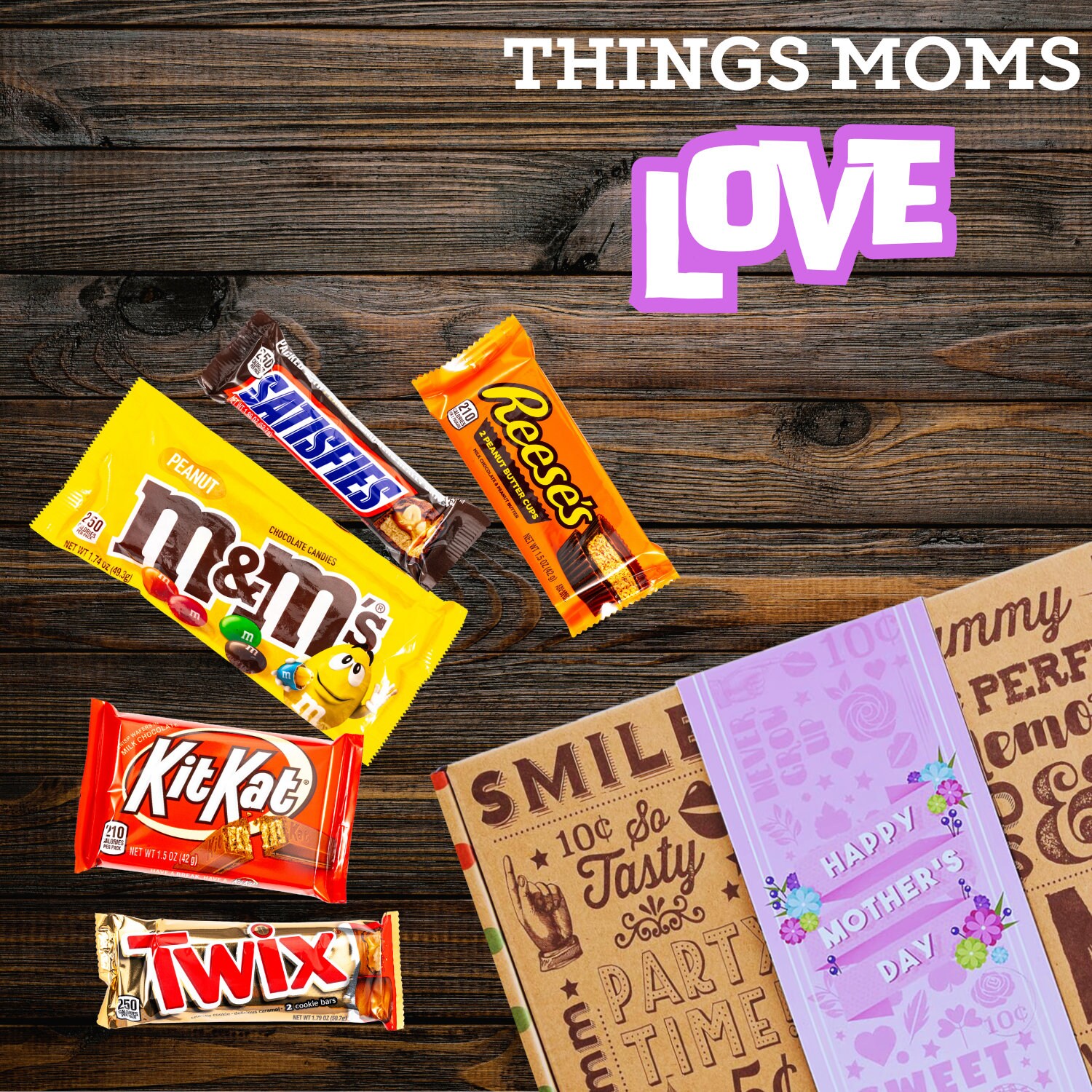 Mothers Day Candy Gift Basket: Fun Gift Ideas for Moms - Etsy