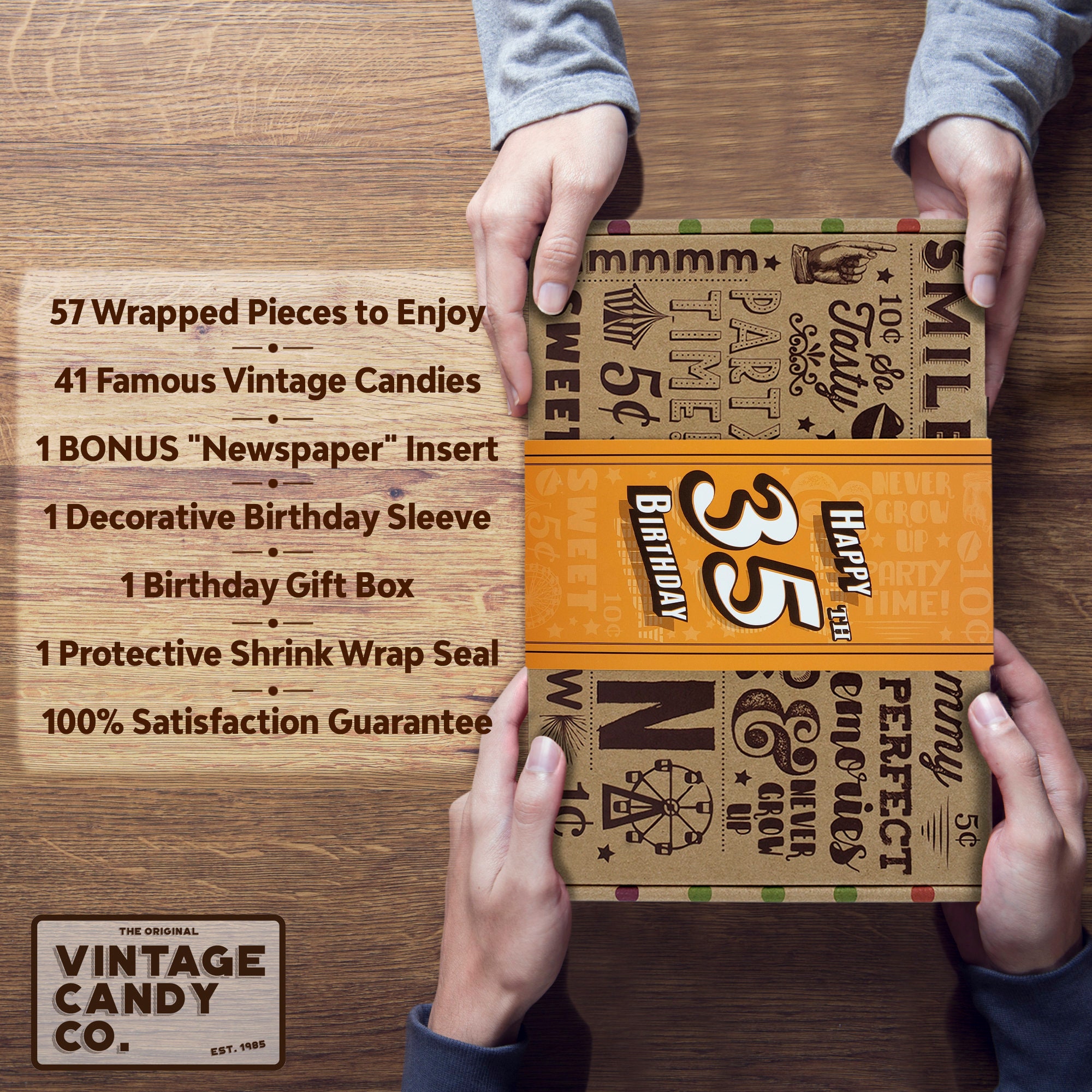 Vintage Candy Co. 35th Birthday Candy Gift Assortment Milestone 35 Bday ...