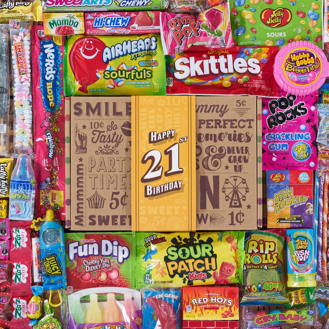 Vintage Candy Co. 21st Birthday Candy Gift Assortment - Etsy