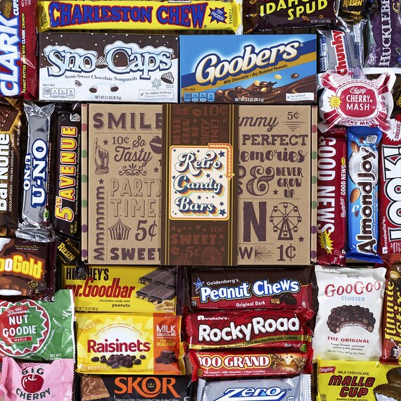Vintage Candy Co. Retro Chocolate Candy Bar Assorted Mix TBT - Etsy