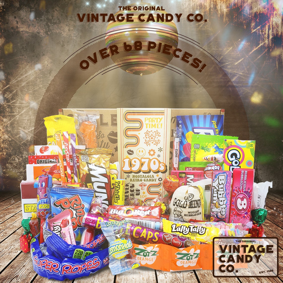 Vintage Candy Co 1970s Retro Decade Candy Gift Assortment - Etsy