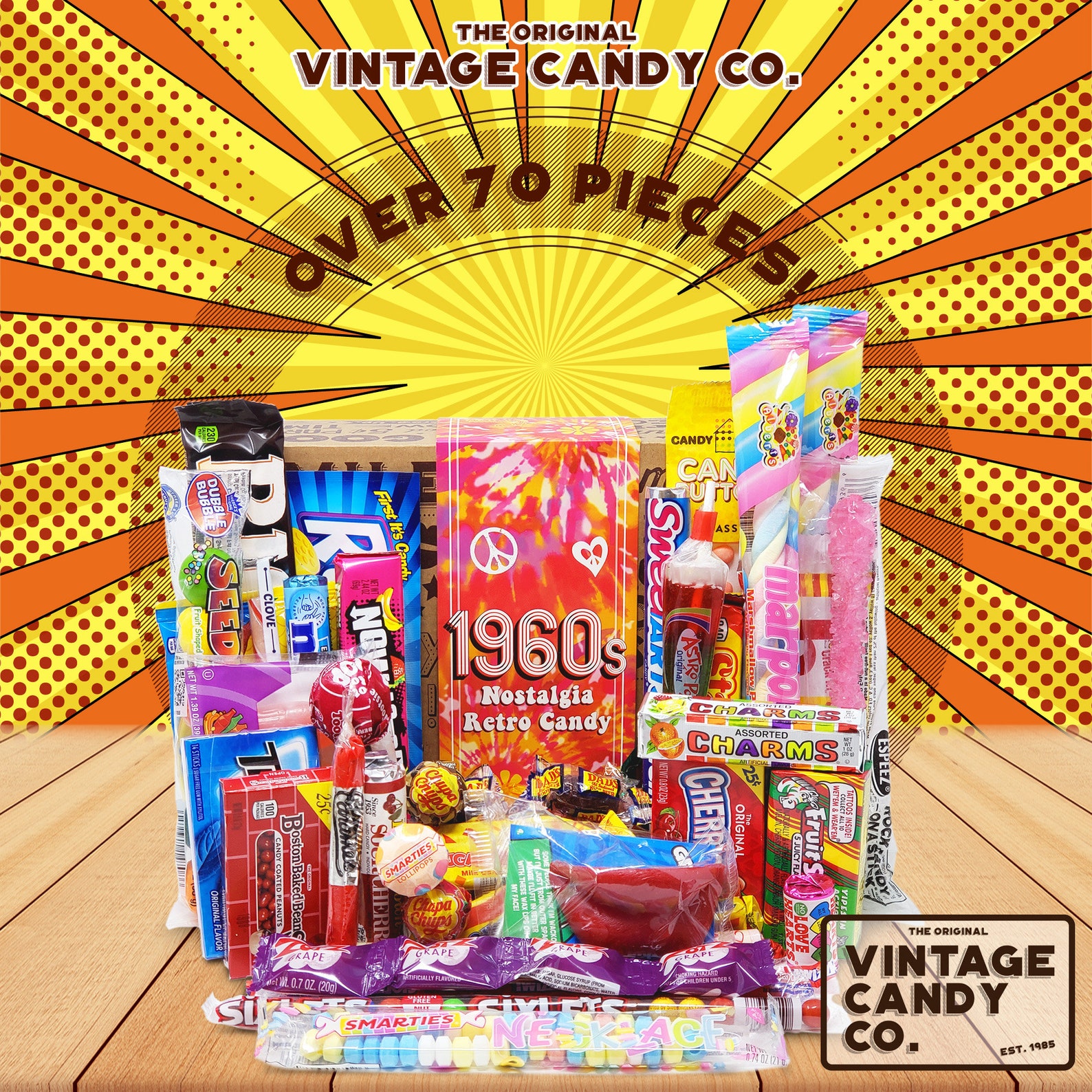 Vintage Candy Co. 1960s Retro Decade Candy Gift Assortment - Etsy