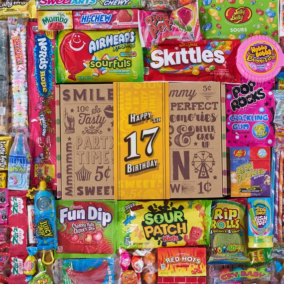 Vintage Candy Co. 17th Birthday Candy Gift Assortment Happy - Etsy
