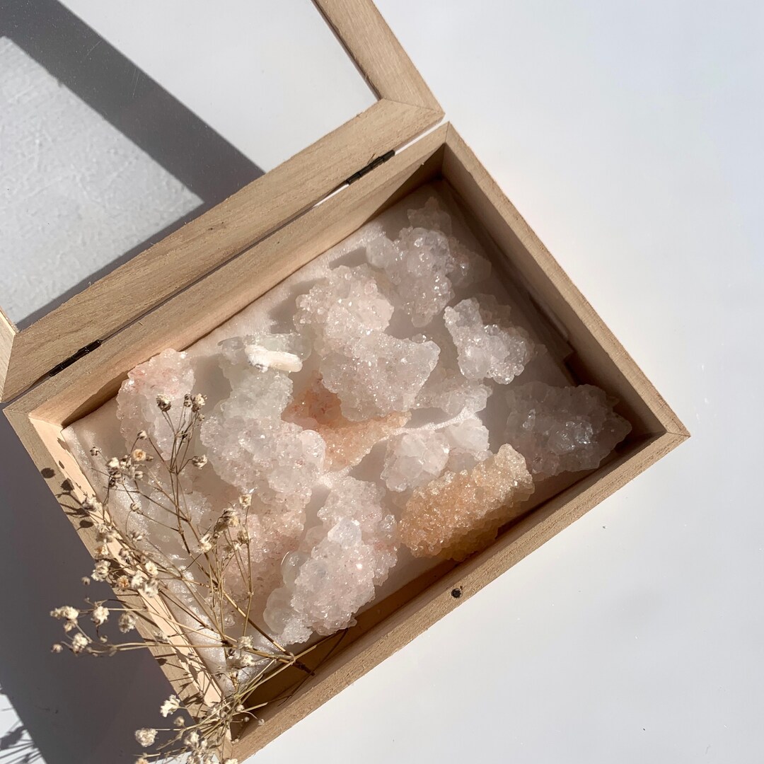 Beautiful Light Pink Diamond Apophyllite Crust Pink Apophyllite Raw ...