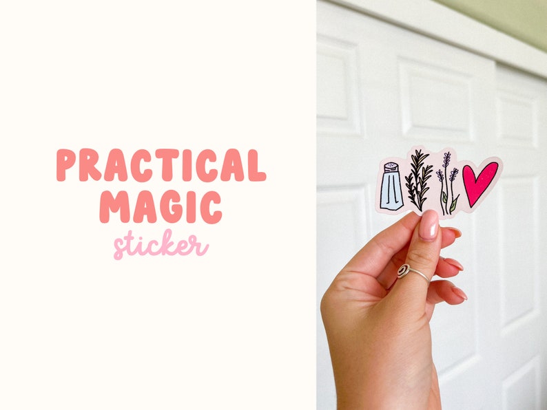 Practical Magic Sticker // Vinyl Sticker, Laptop Sticker, Fall, Witchy ...
