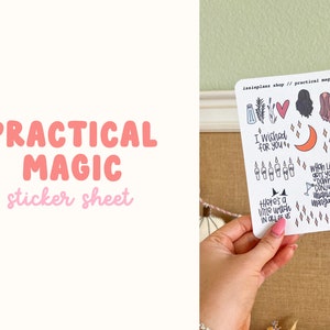 Practical Magic Sticker Sheet // Bujo Stickers, Journaling Stickers ...
