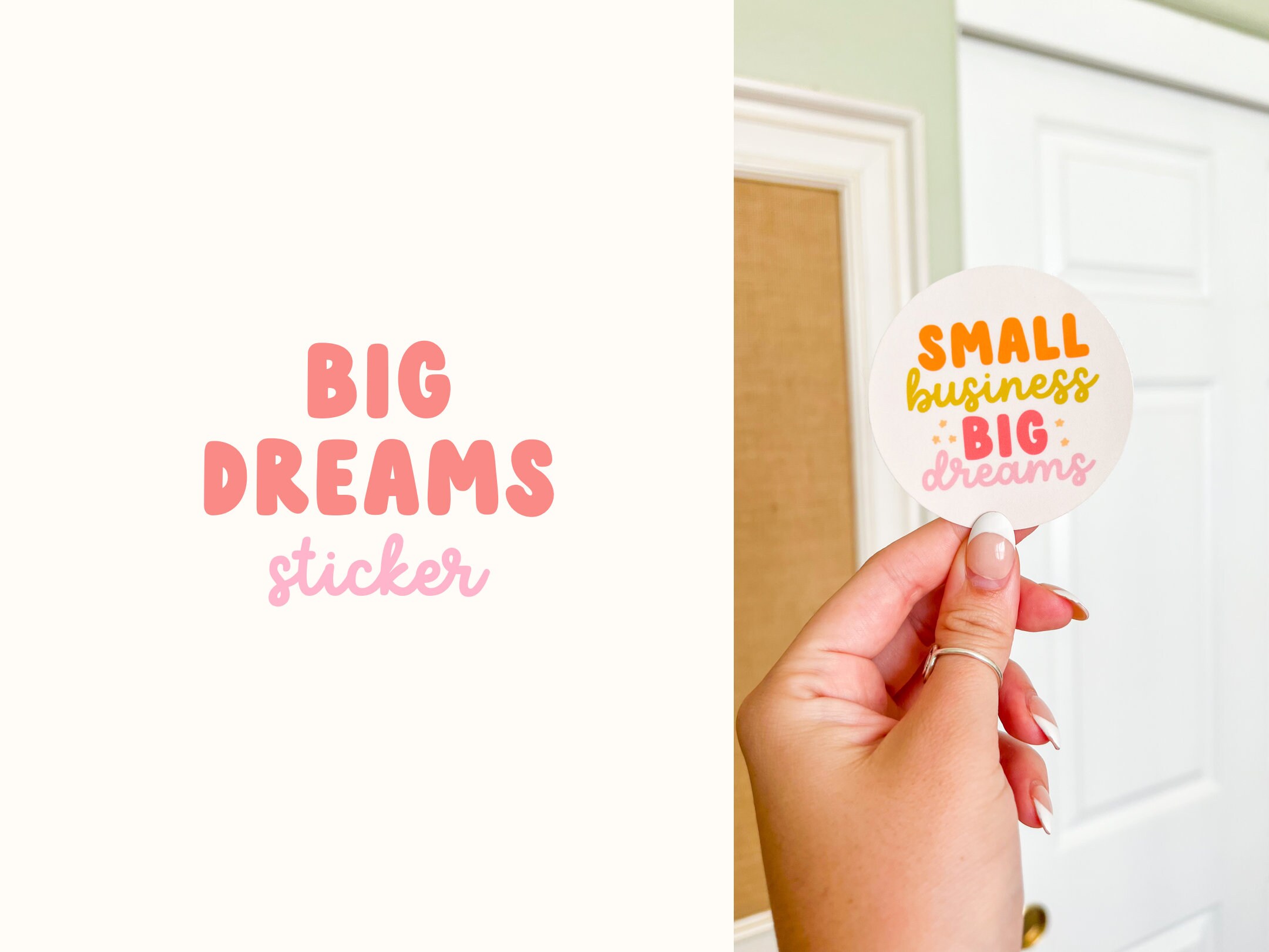 Big Dreams Sticker // Die Cut Sticker Laptop Sticker Journal - Etsy