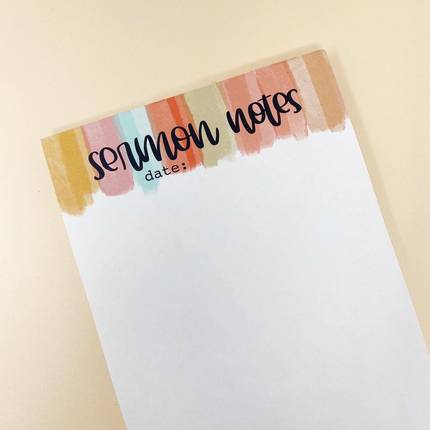 Sermon Notes Notepad // Faith Notepad Faith Planning Church - Etsy