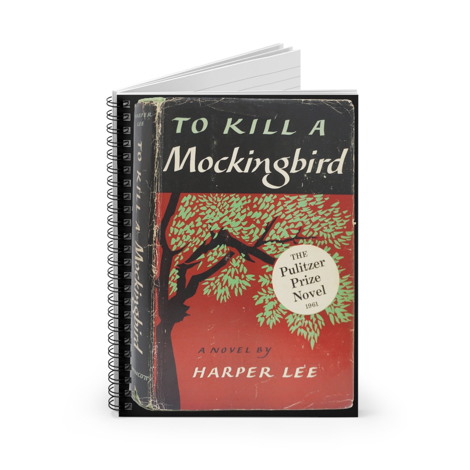 To Kill A Mockingbird Book Cover Spiral Notebook-journal-ruled Line-old ...
