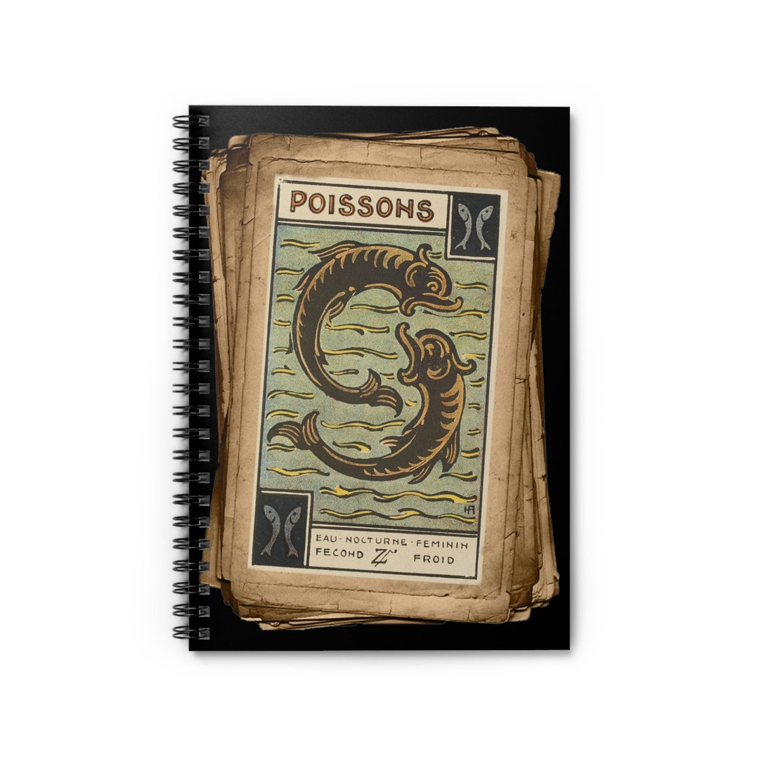 Pisces Spiral Notebook-journal-ruled Line-magic-potions-tarot-ritual ...