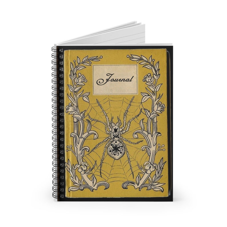 Spider Theme Journal Spiral Notebook-journal-ruled Line-magic-potions ...