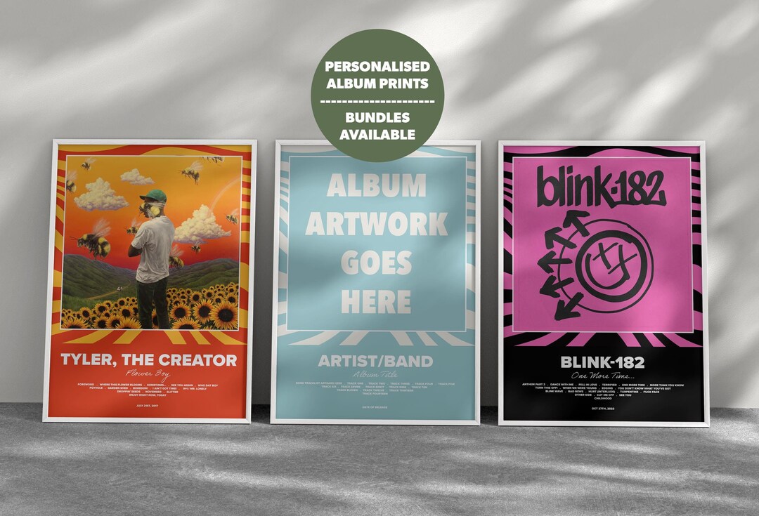Personalised Album Posters | Custom Music Prints | Personalised Album ...