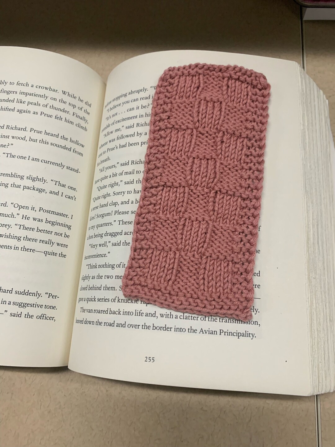Checkered Bookmark Beginner Knitting Pattern - Etsy