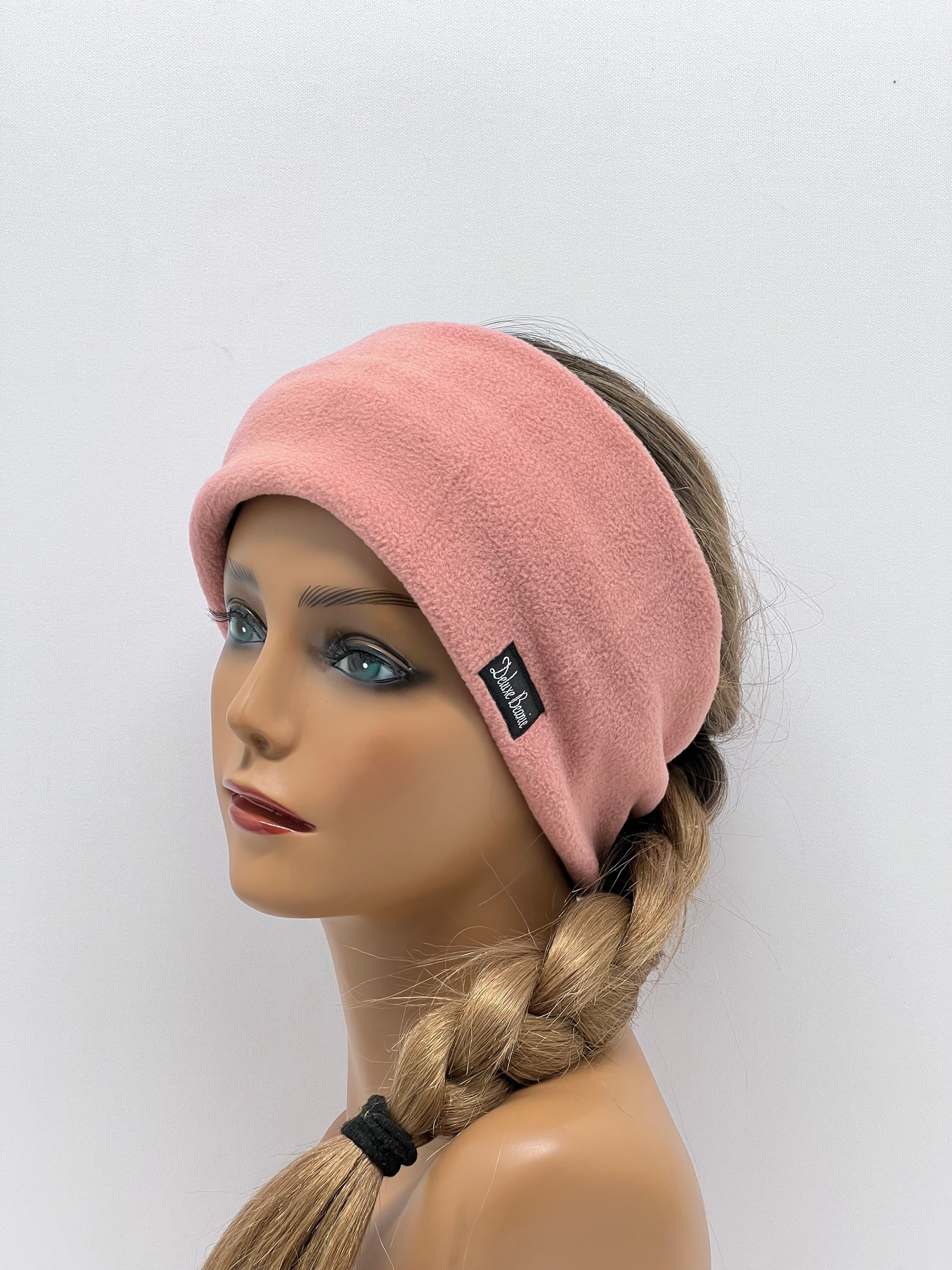 Fleece Double Layered Headbands,dusty Peach Ear Warmer,winter Headbands ...