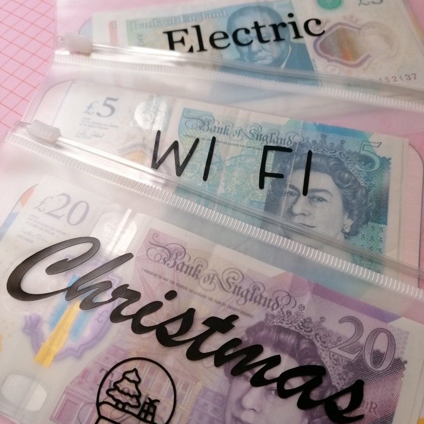 Cash Envelope LABELS Personalised Vinyl Labels for A6 Cash - Etsy