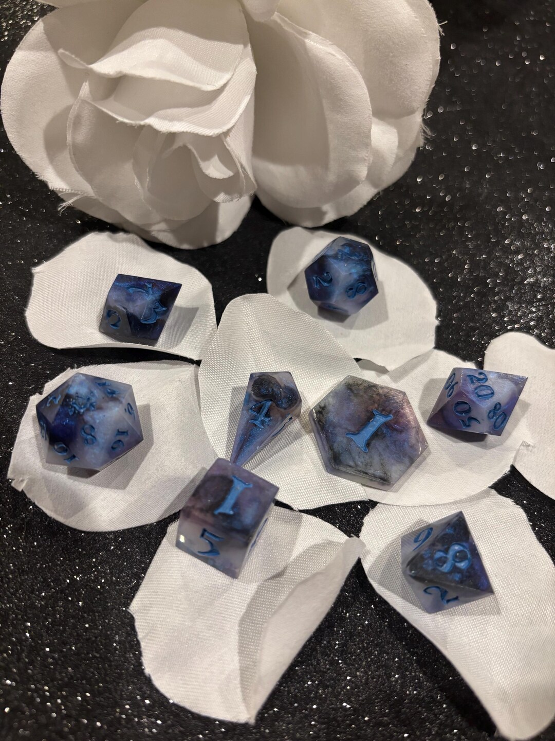 Beach Party 8 Piece Polyhedral Dice - Etsy