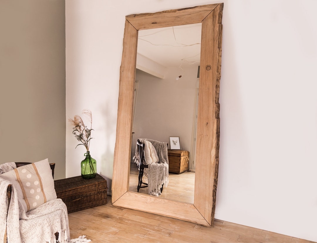 Large Solid Oak Mirror, Made-to-measure in France by Moblo Design. FREE ...