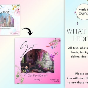 Mystical Instagram Post Templates, Spiritual Instagram Templates ...