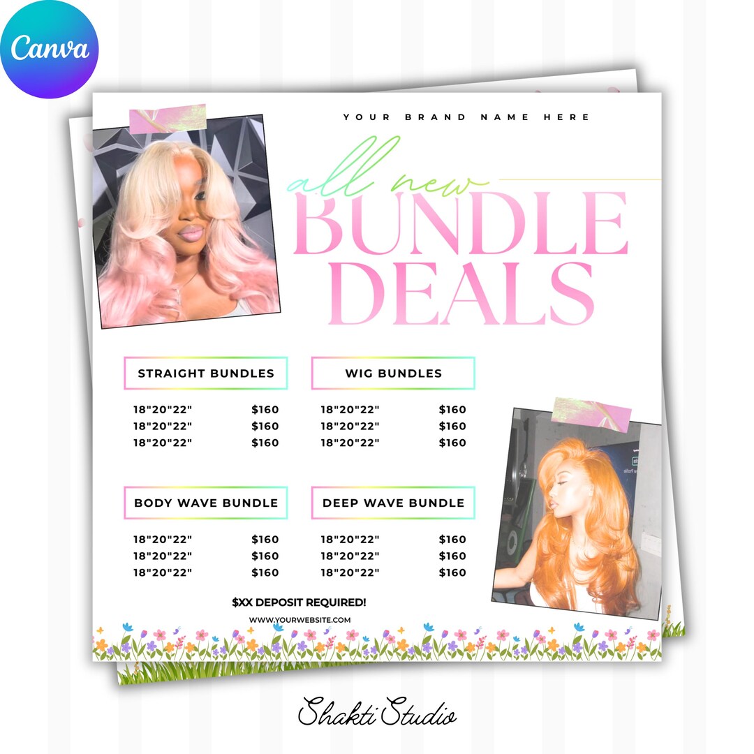 Spring Bundle Deals Flyer Template (digital Download) - Etsy
