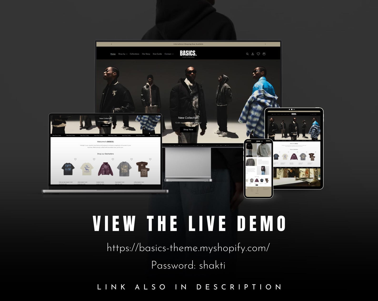 Luxury Clothing Shopify Theme | Dark Fashion Store Template ...